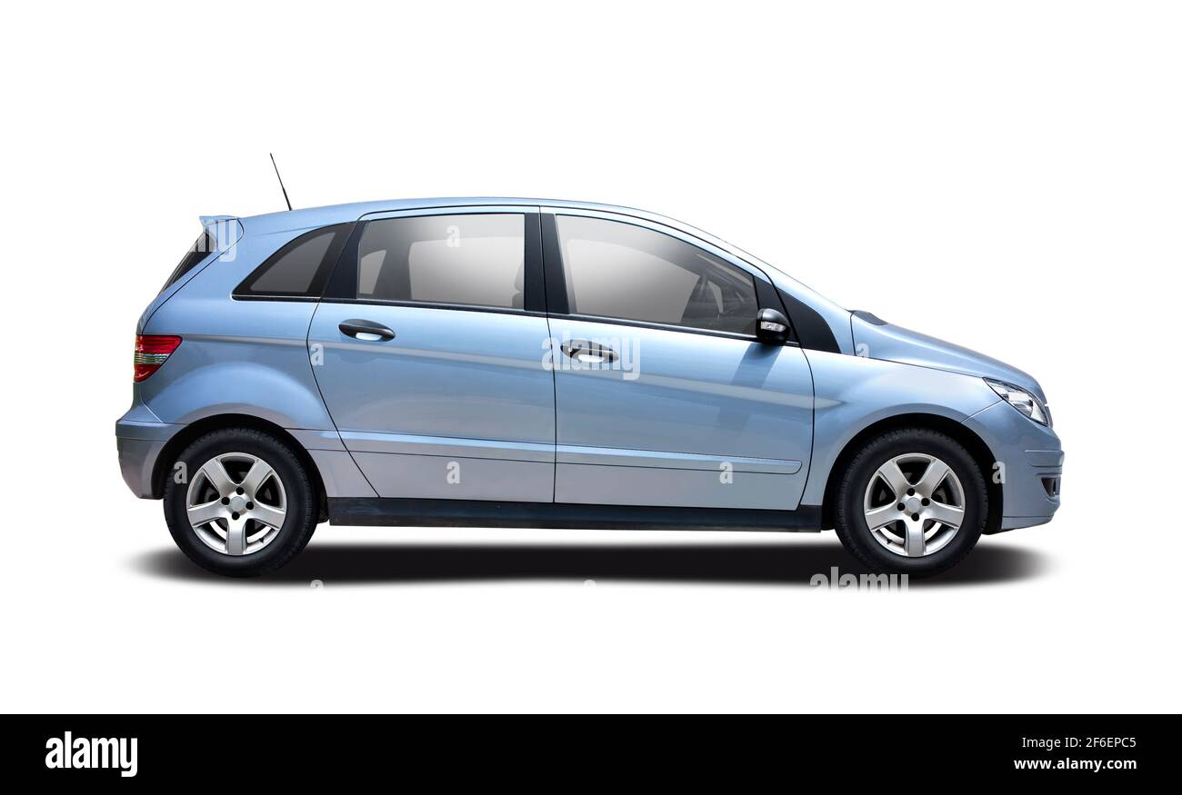 MPV car side view isolated on white background Stock Photo - Alamy