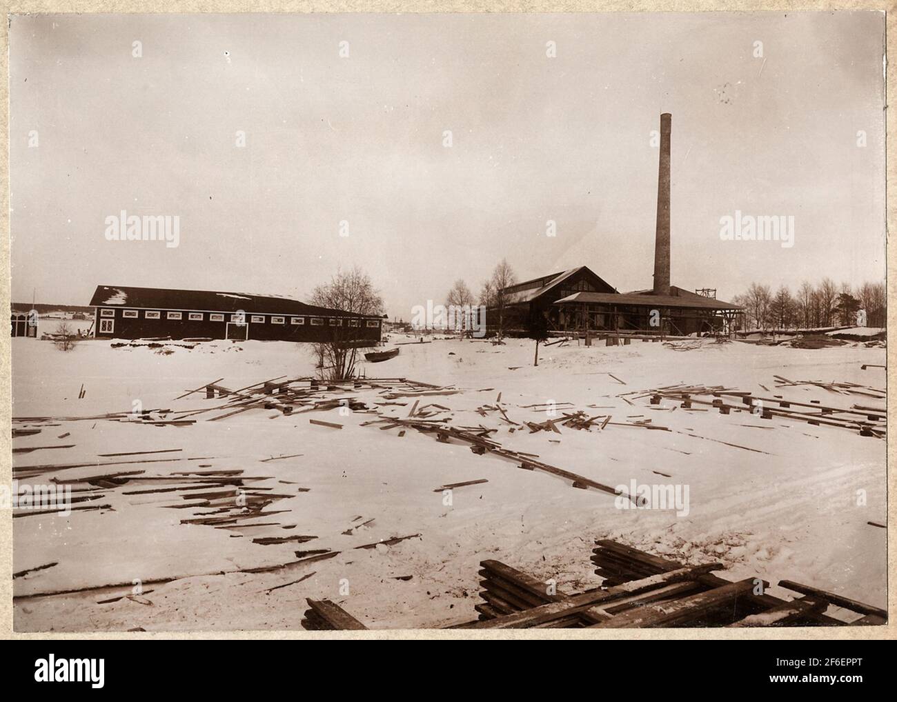 The state railway's grinding factory in Piteå Stock Photo - Alamy