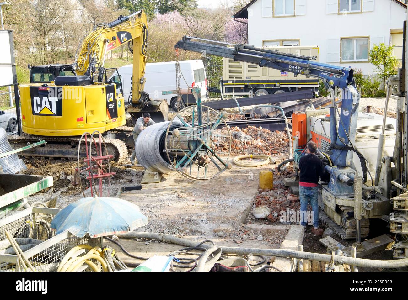 Drilling For Geothermal Energy Deep Down Below Basel Switzerland