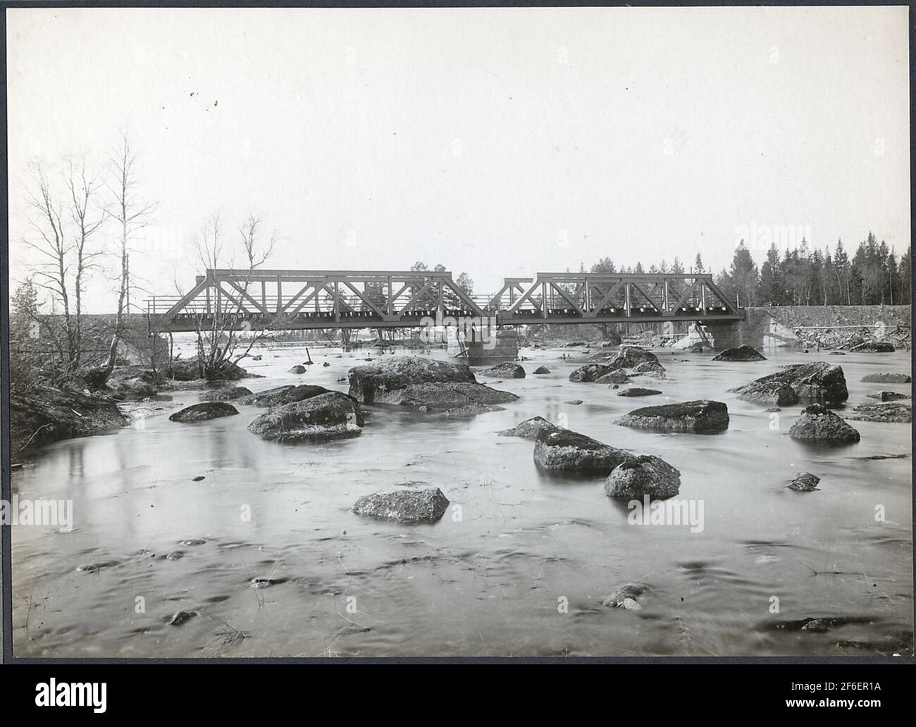 Bridge over Faxe River. Branch no. 2. The bridge has 2 spons à 20.0 ...