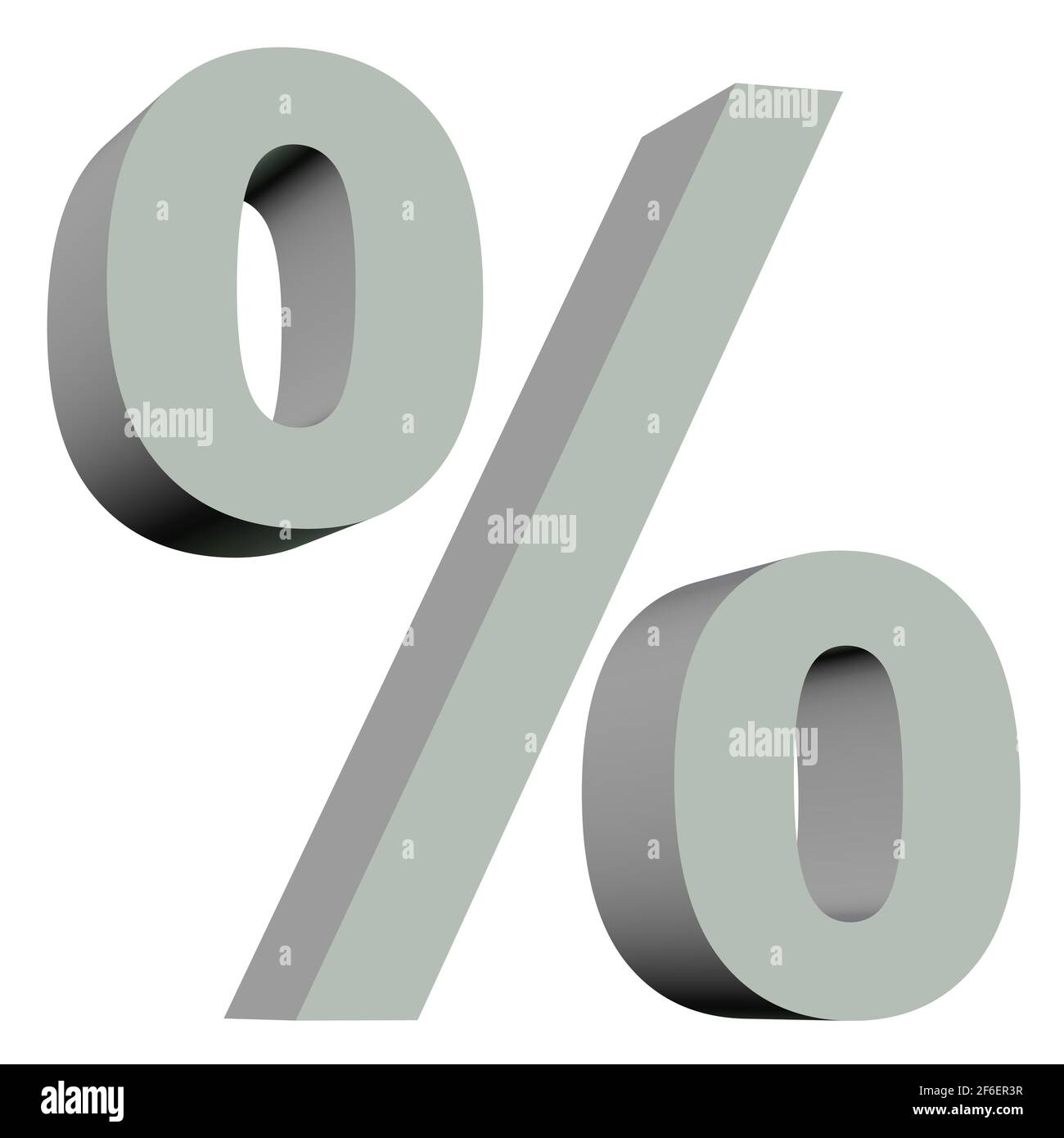 Symbol for percent against white background, 3D illustration Stock ...