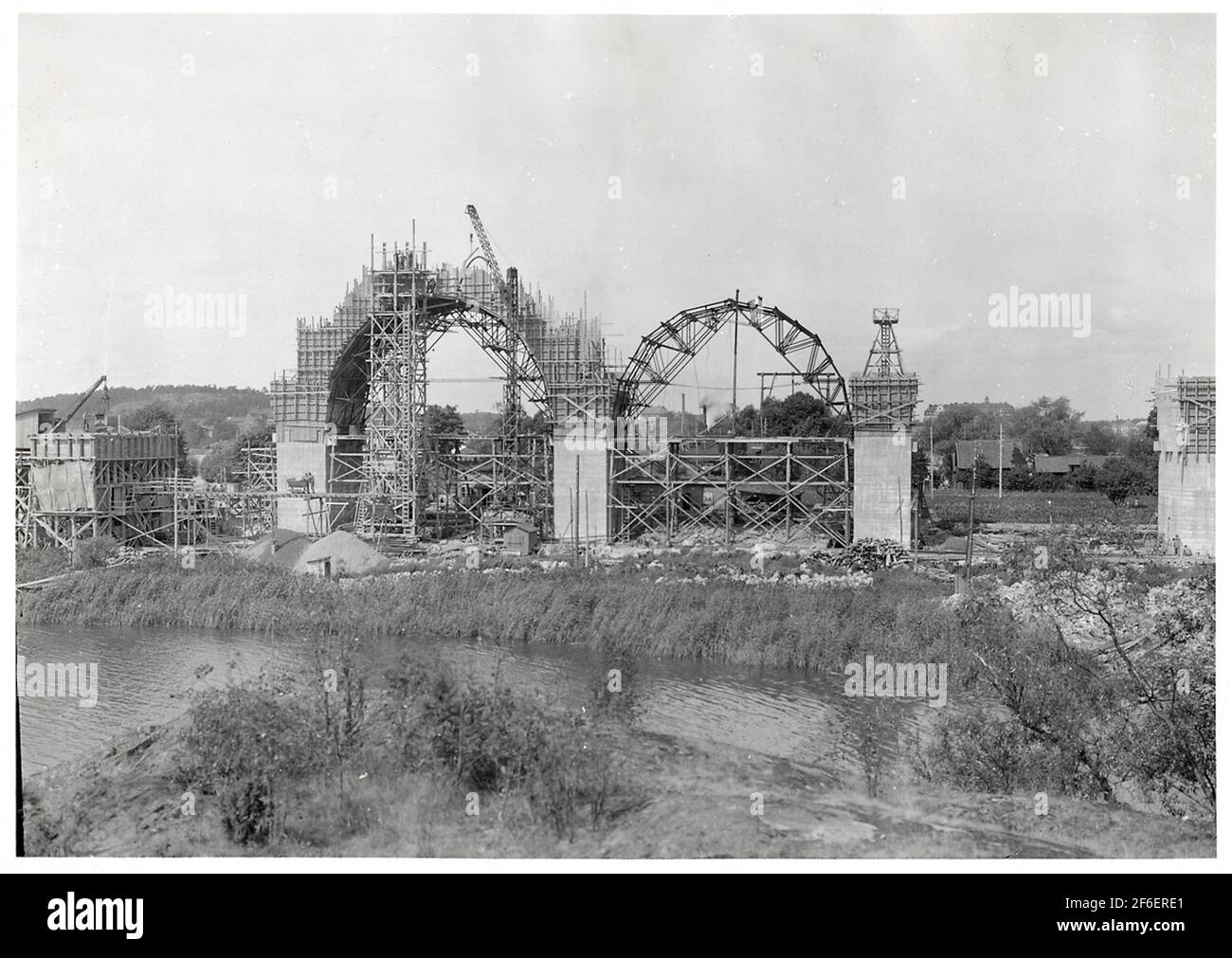 The Årstabron pillar and the arches are built Stock Photo - Alamy