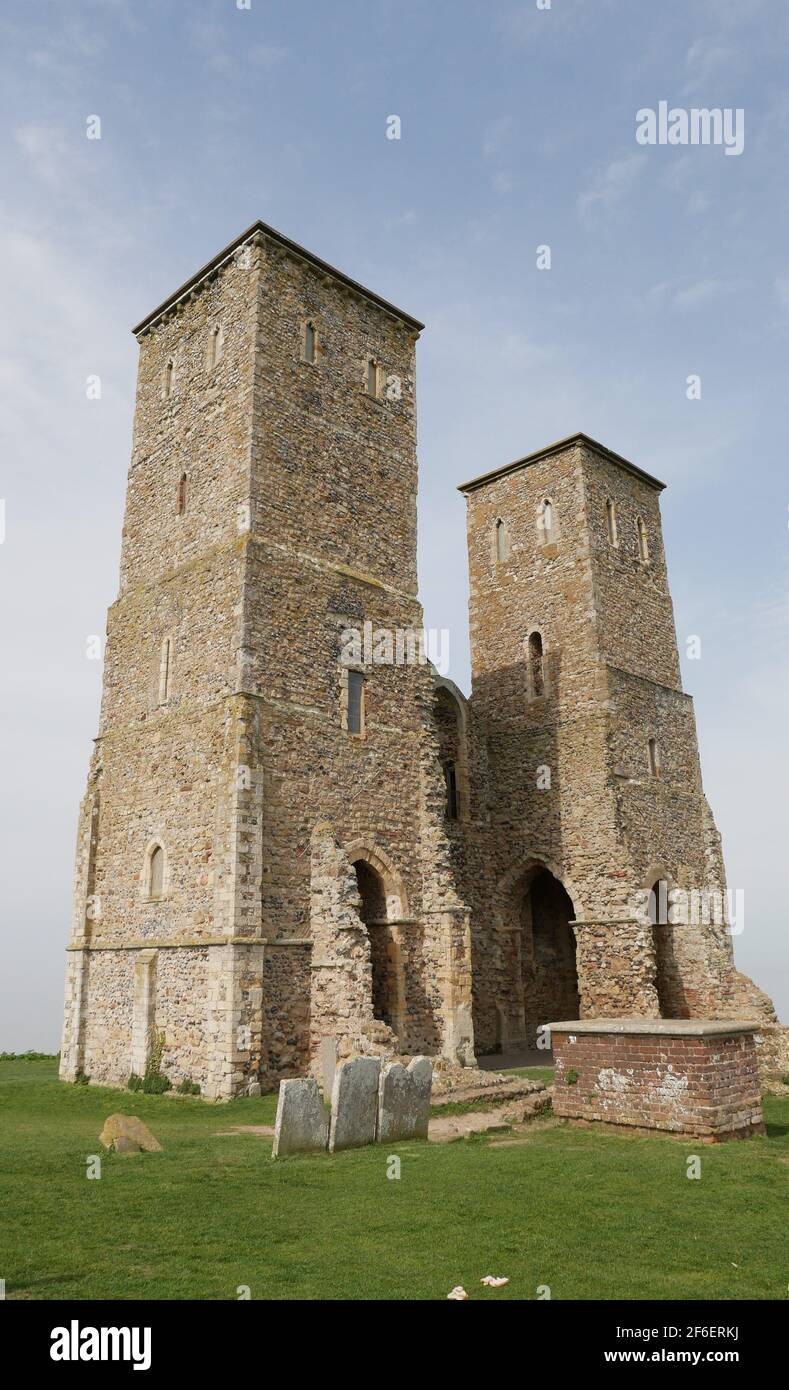 Reculver Towers, Kent, England Stock Photo - Alamy