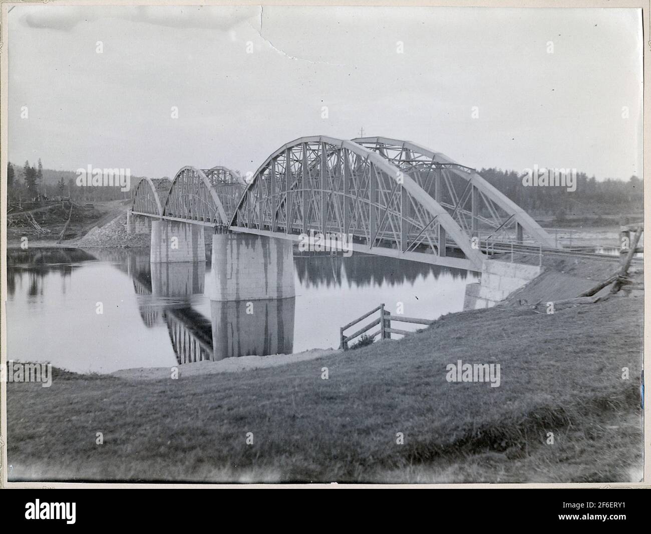 Bridge over Ume river south of Vännäs Stock Photo - Alamy
