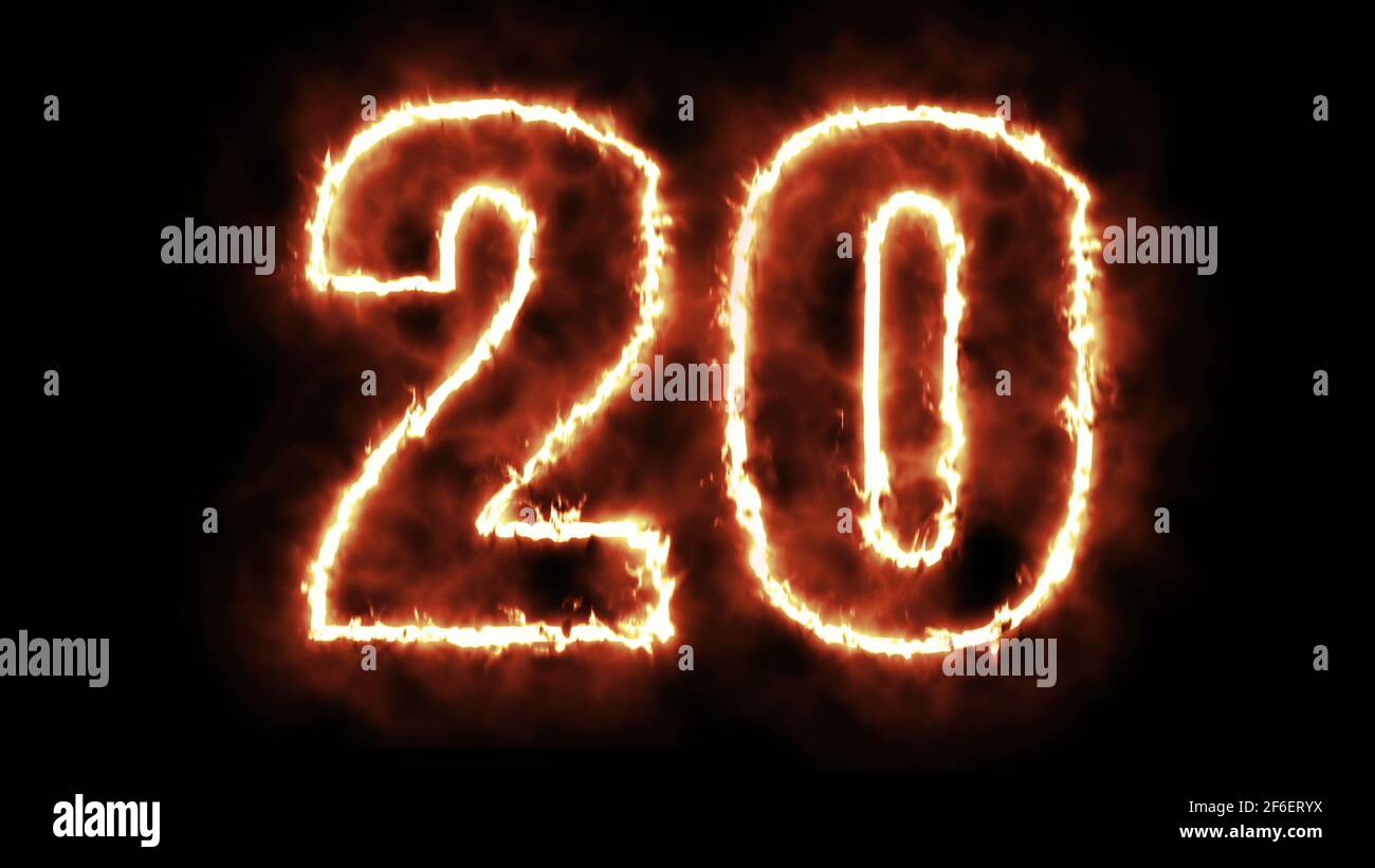 Four hot burning number on hi-res stock photography and images - Alamy