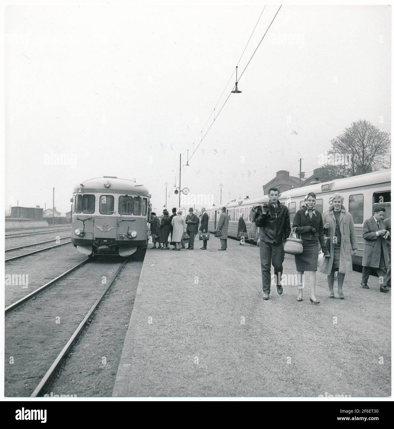 State Railways, SJ YBO6 869, Railus at Svedala Station Stock Photo - Alamy