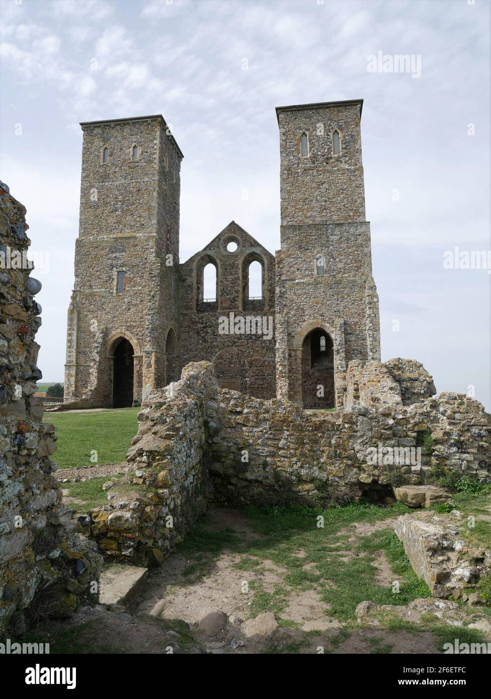 Reculver Towers, Kent, England Stock Photo - Alamy