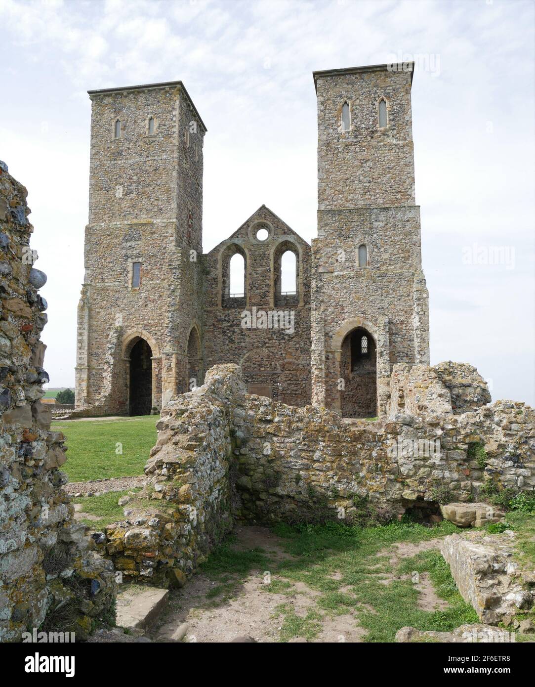 Reculver Towers, Kent, England Stock Photo - Alamy