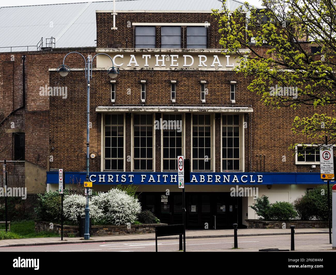 Cinema converted to Church Stock Photo - Alamy