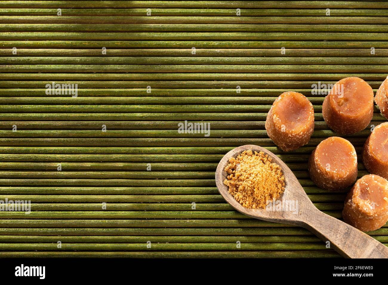 Panela or sugar cane candy - Saccharum officinarum Stock Photo - Alamy