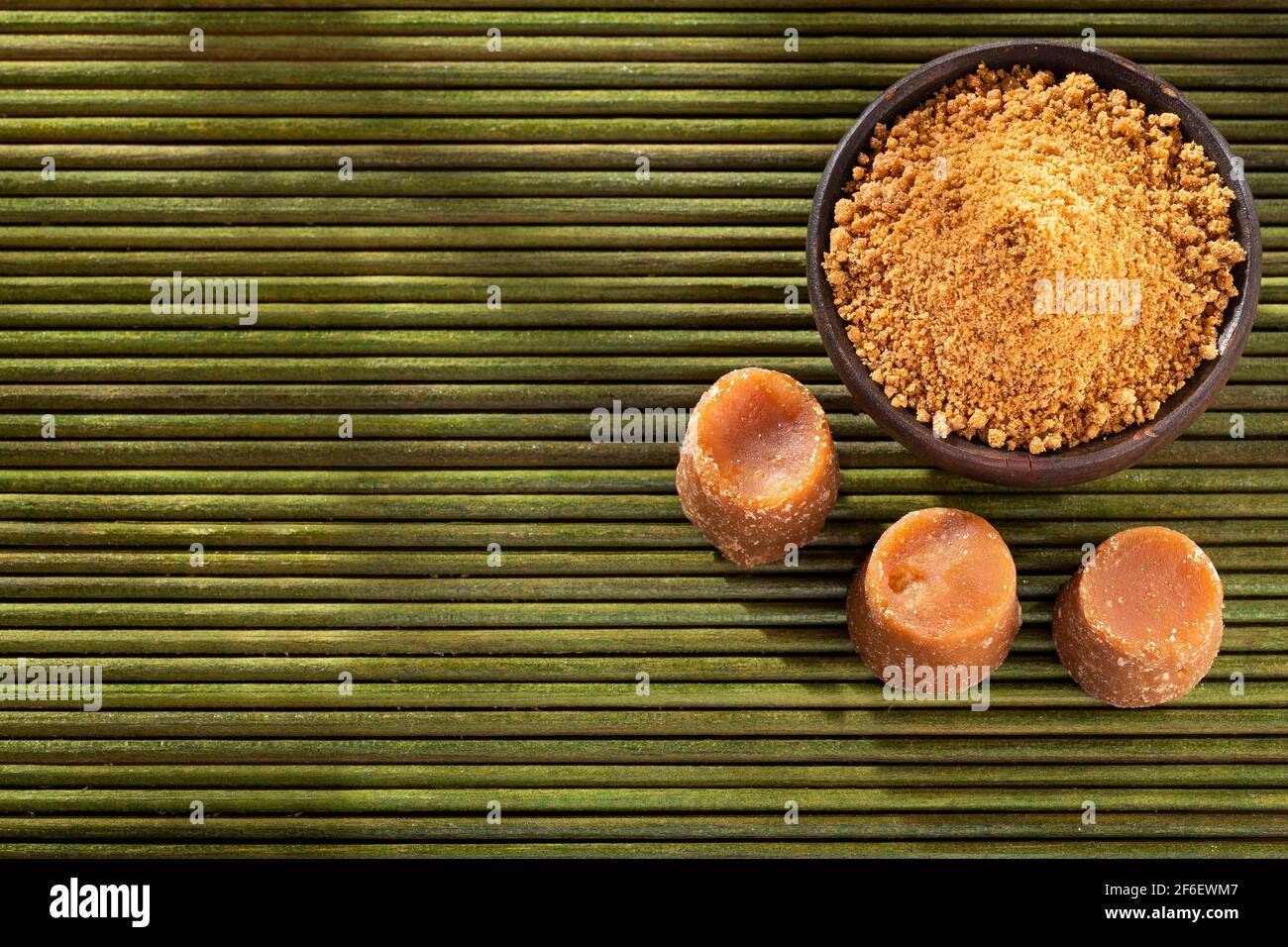 Panela or sugar cane candy - Saccharum officinarum Stock Photo - Alamy