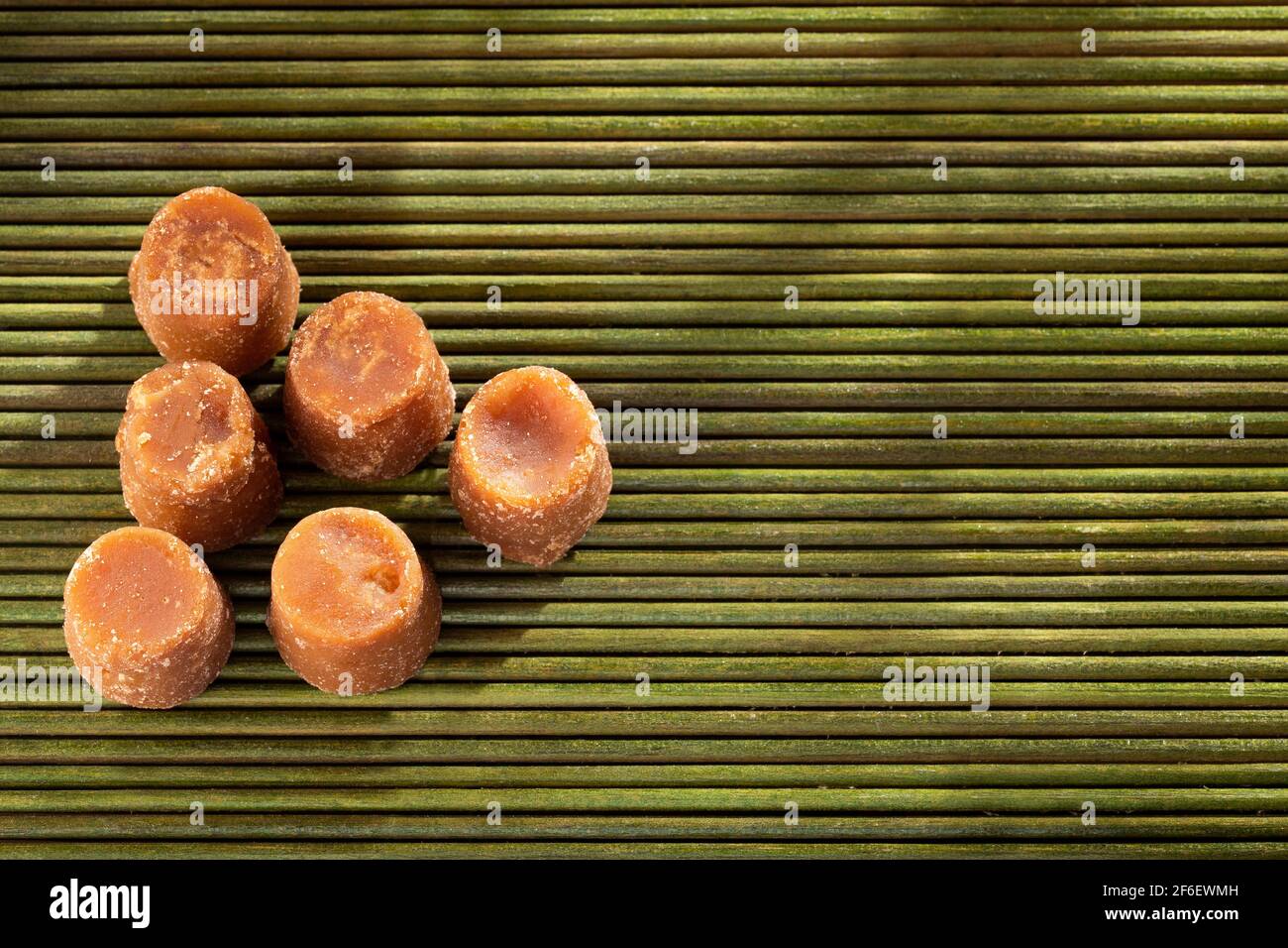 Panela or sugar cane candy - Saccharum officinarum Stock Photo - Alamy