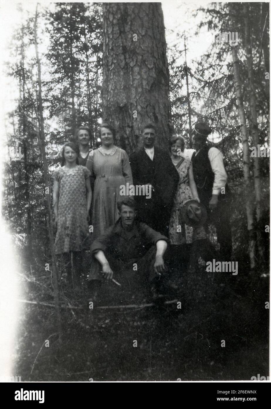 Långsjö-Pelle with family, from left: Ingeborg Andersson, Tekla ...