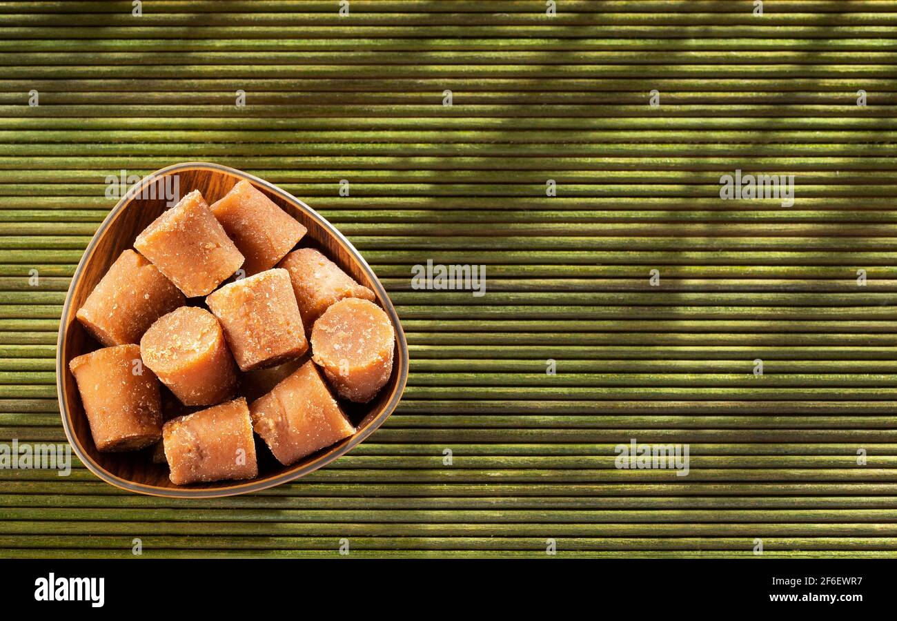 Panela or sugar cane candy - Saccharum officinarum Stock Photo - Alamy