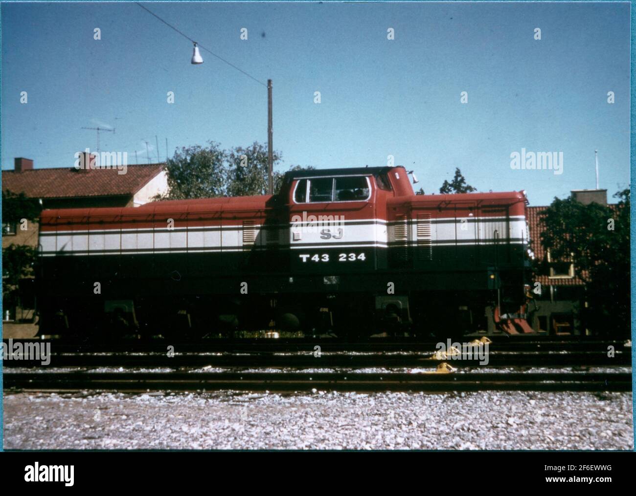 The state's railways, SJ T43 234 in Västervik Stock Photo - Alamy