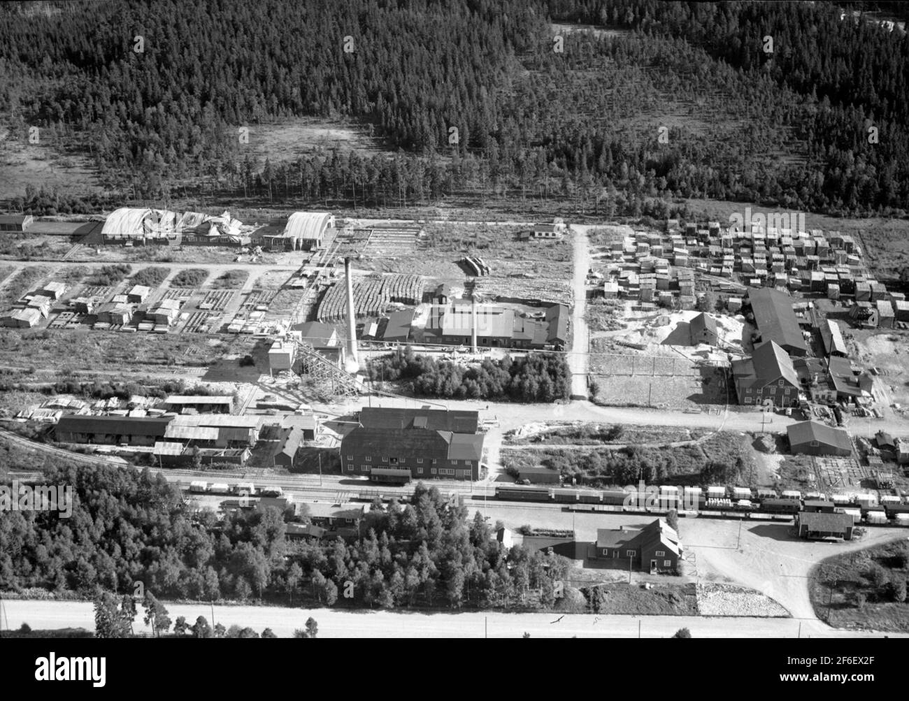 Aerial view of station Stock Photo - Alamy