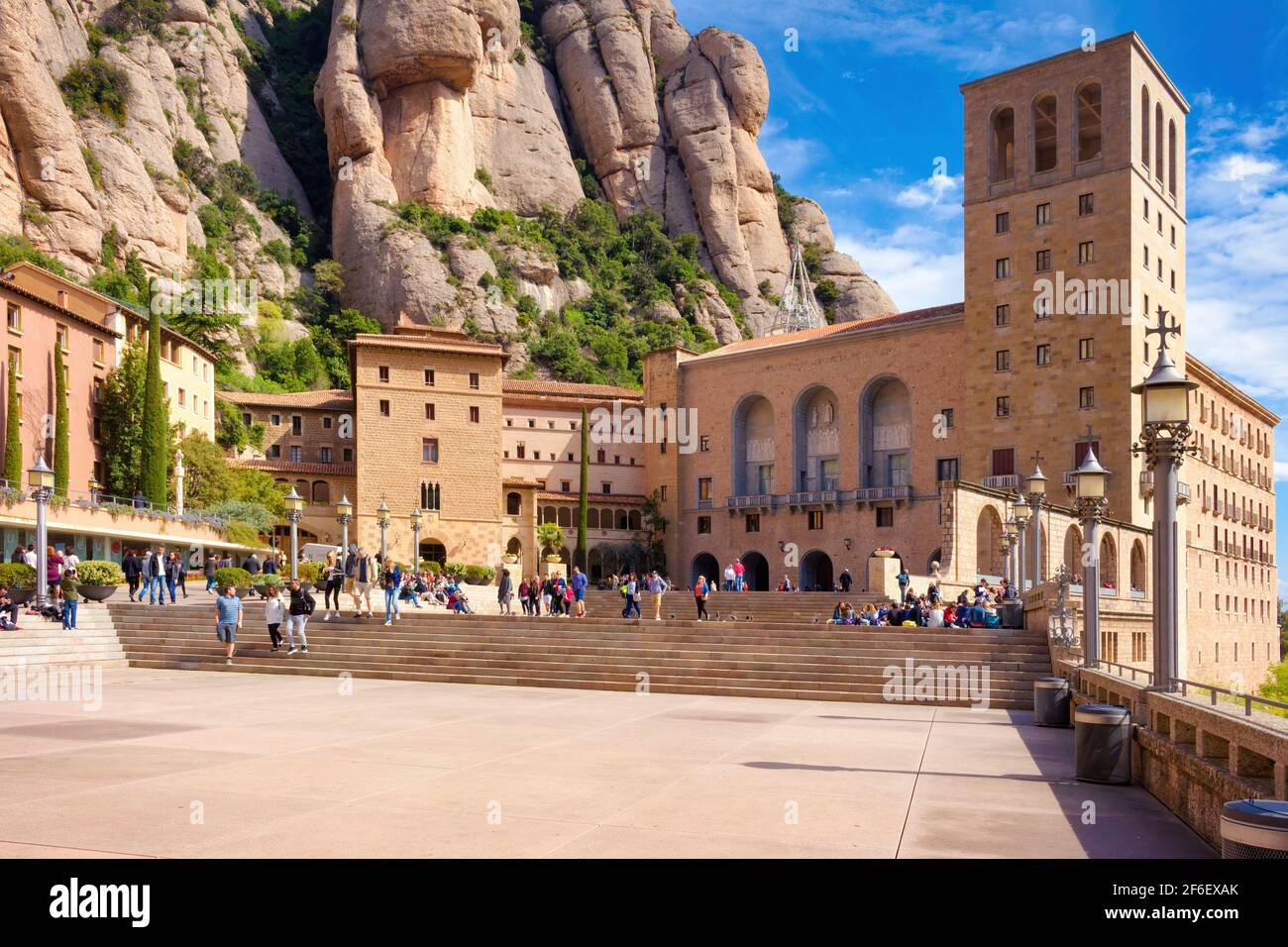 Prespective view of the Plaza de Santa Maria from the Basilica of ...