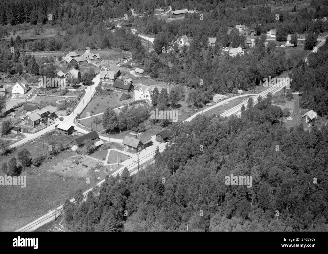Aerial view of station Stock Photo - Alamy