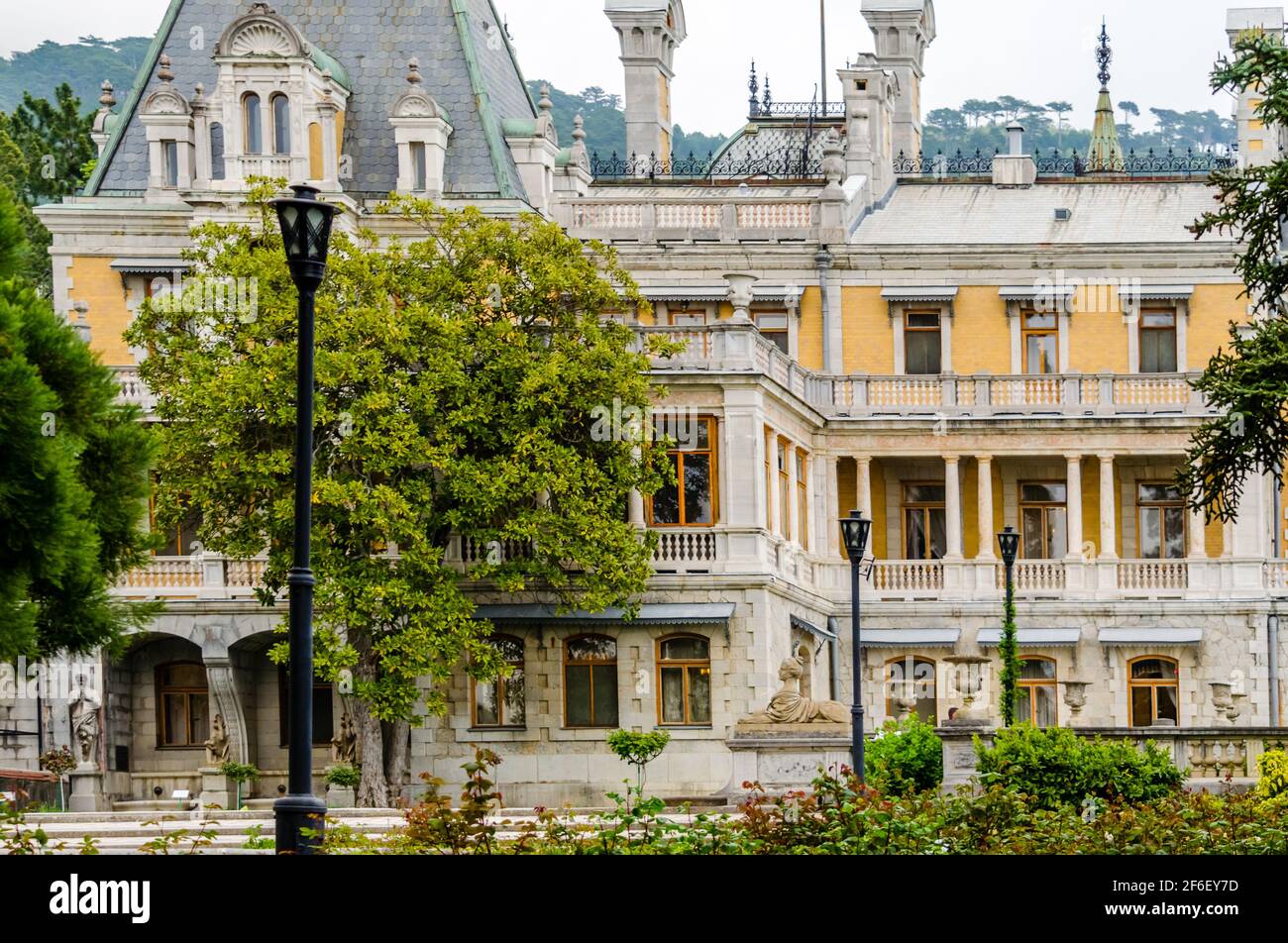 Yalta, Crimea, Russia- May 1, 2020: Massandra Palace - museum of ...