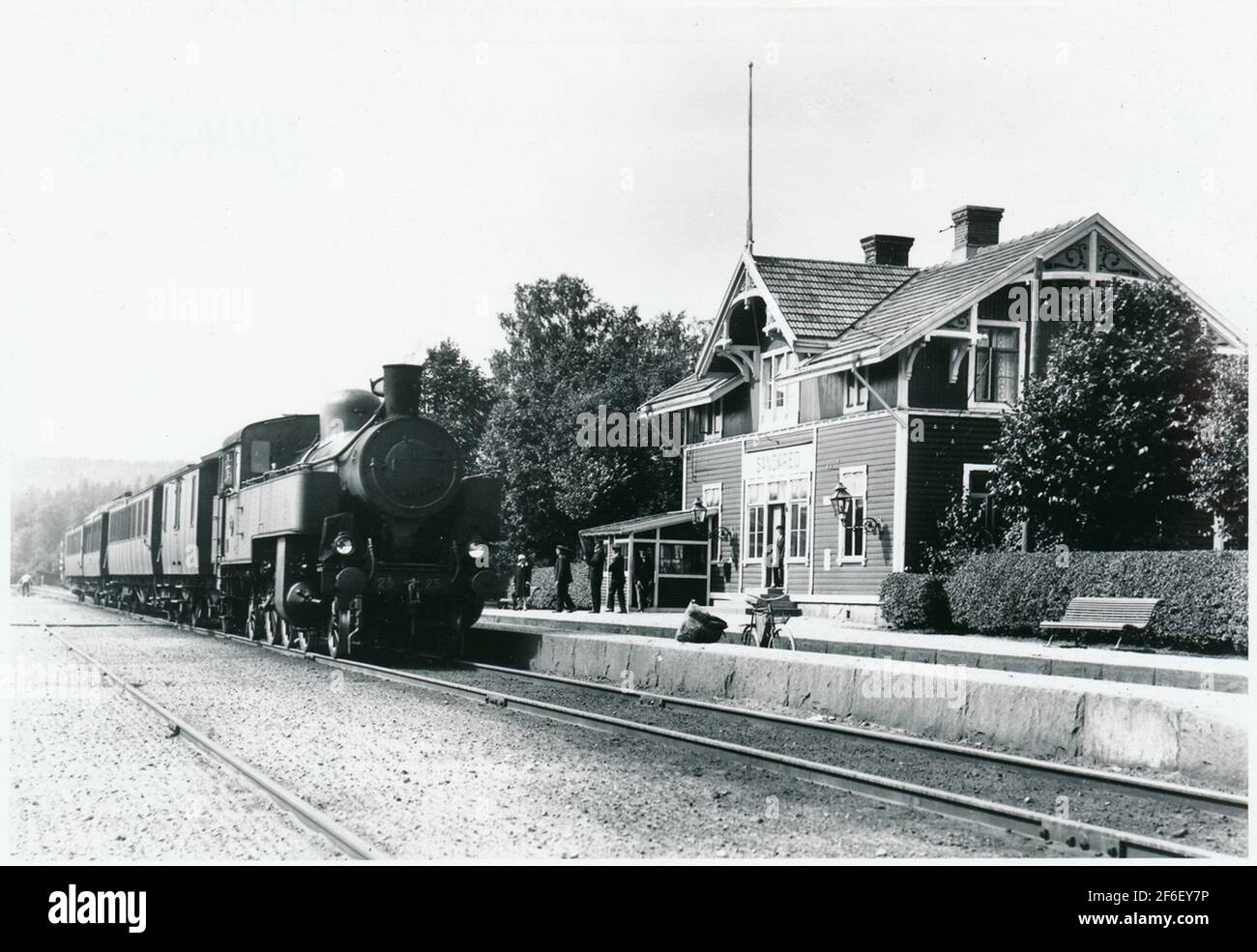 The station opened in 1894. Stationhouse was one and one-half plants in ...