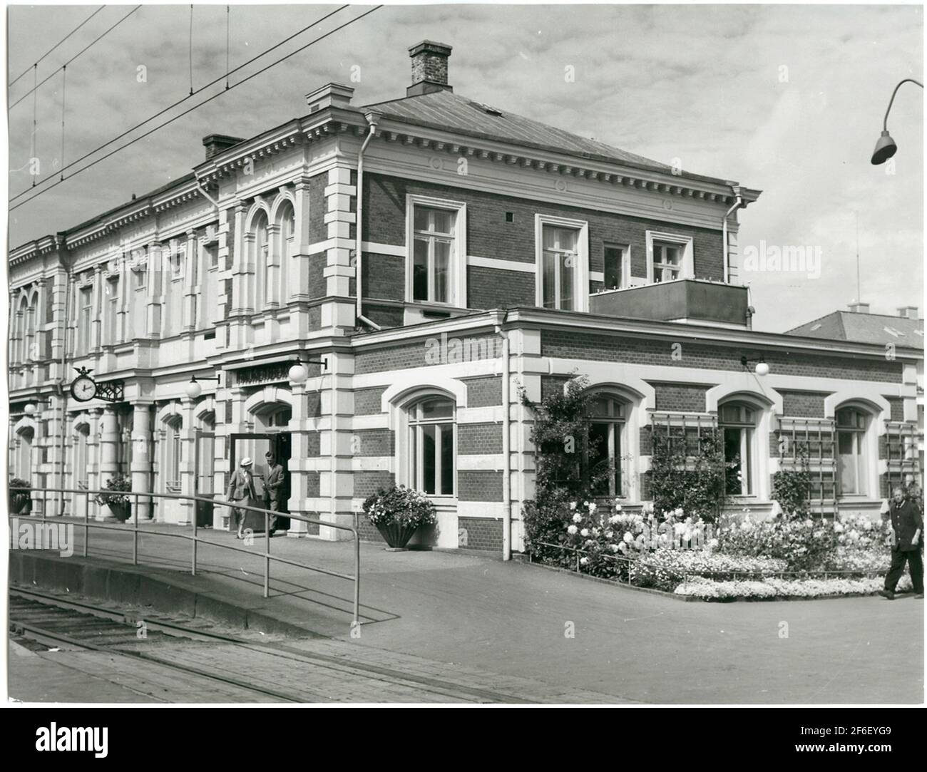 Old railway station in Falkenberg Stock Photo - Alamy