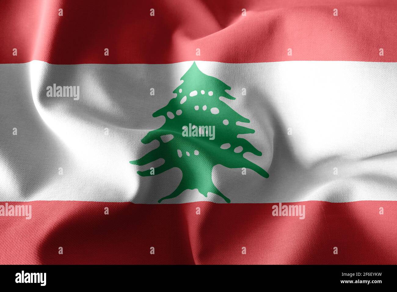 Lebanon silk flag hi-res stock photography and images - Alamy