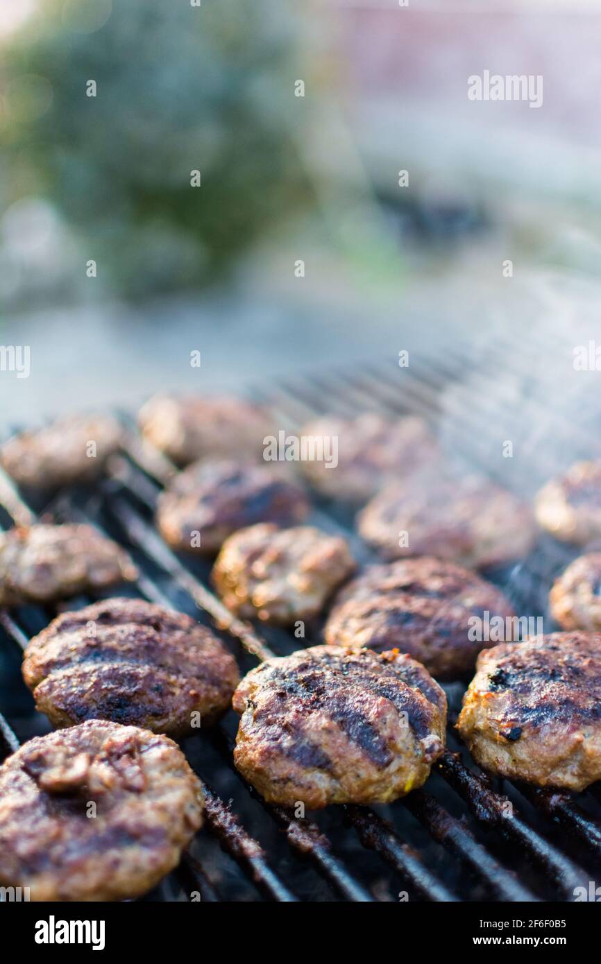 close-up photo of food preparing barbeque Stock Photo - Alamy
