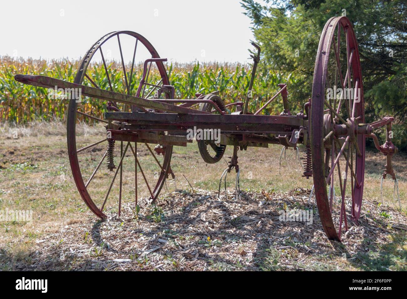old plow of metal agriculture Stock Photo - Alamy
