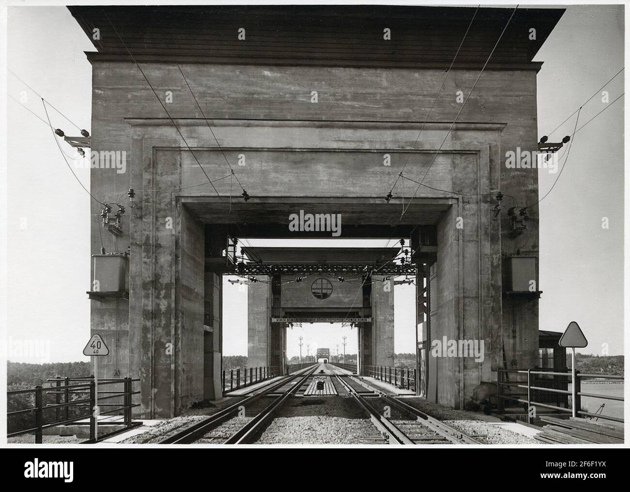 The Årstabron, double tracks and columns Stock Photo - Alamy