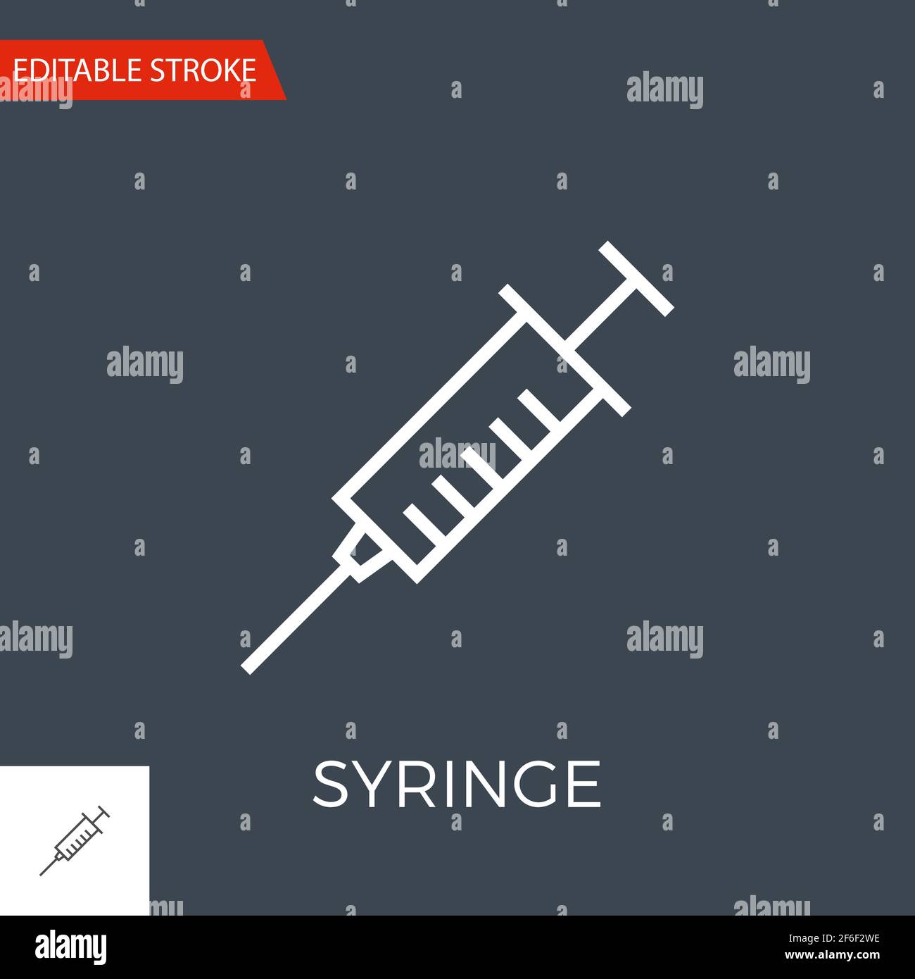 Icon medical syringe in Stock Vector Images - Alamy