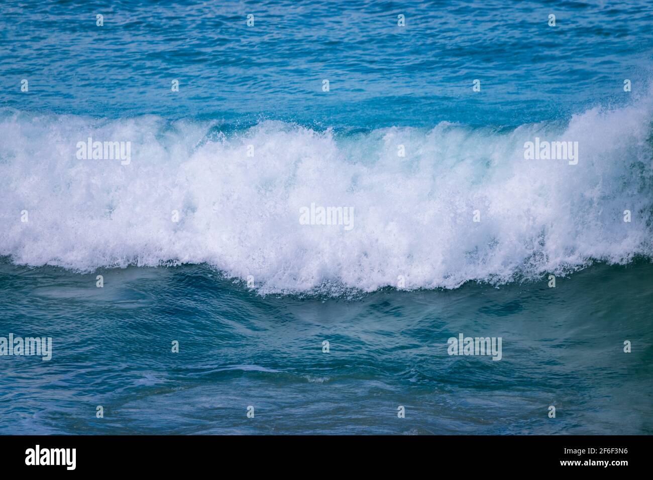 Front view of wave blue water at ocean Stock Photo - Alamy