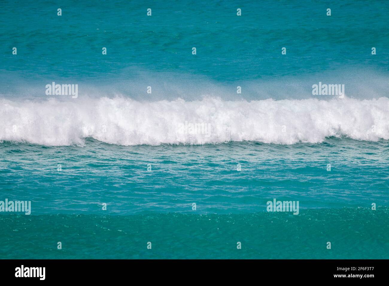 Front view of wave blue water at ocean Stock Photo - Alamy