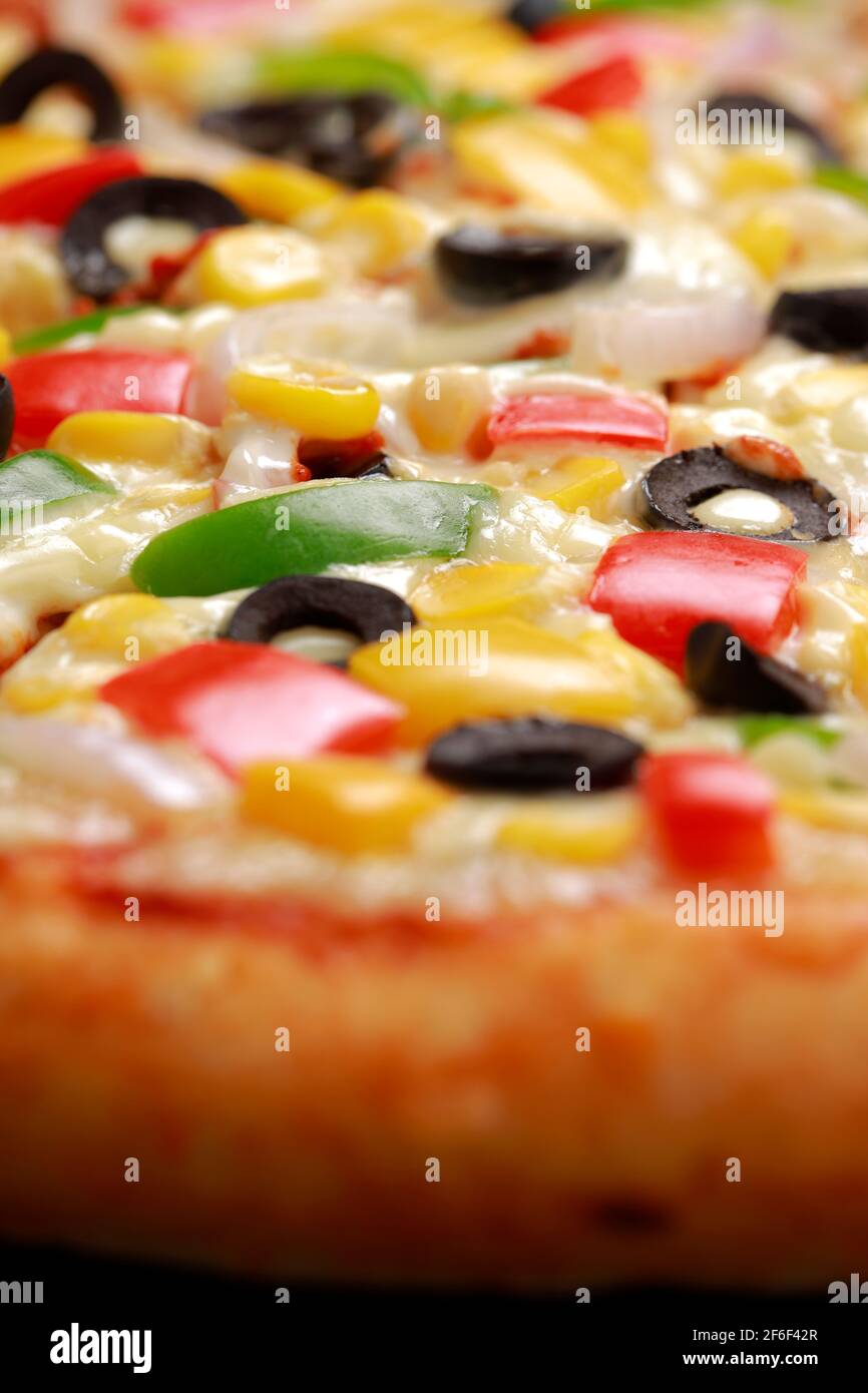Pizza on green background hi-res stock photography and images - Alamy