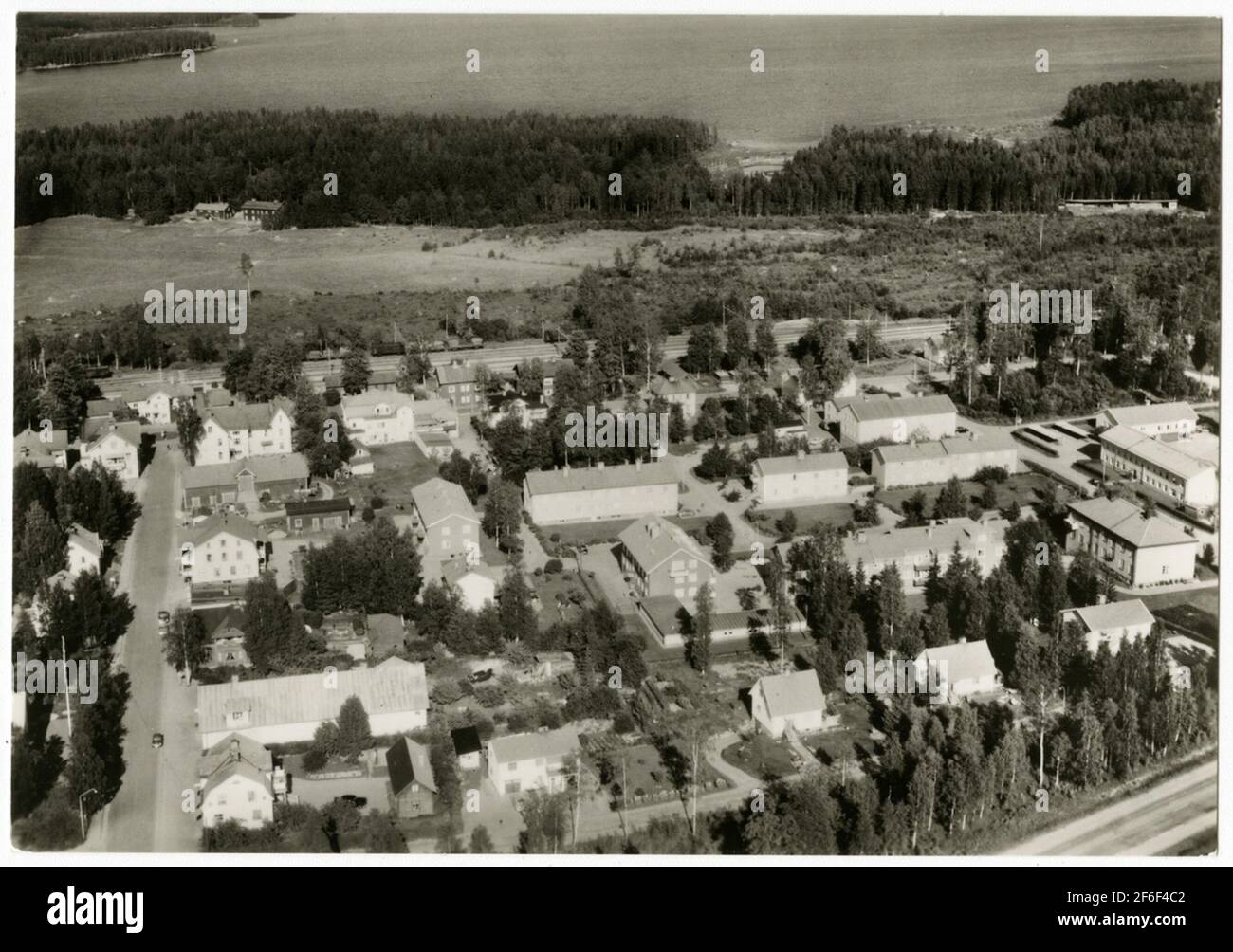 Aerial view of Kilafors Stock Photo - Alamy