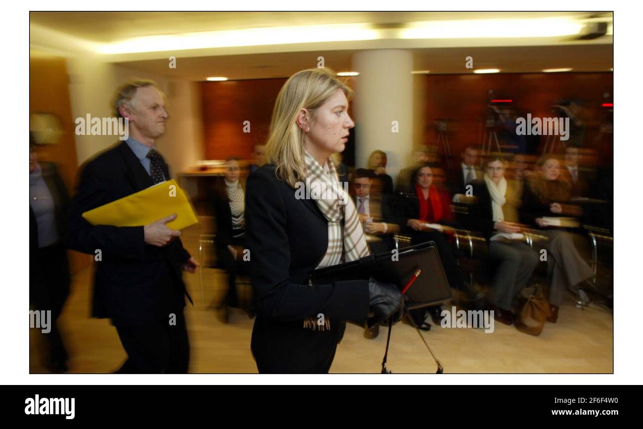 Samantha Roberts at press conf after meeting with Geoff Hoonpic David ...