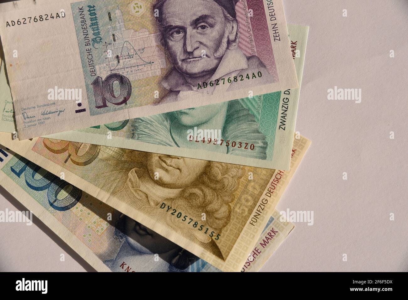 German bank notes hi-res stock photography and images - Alamy