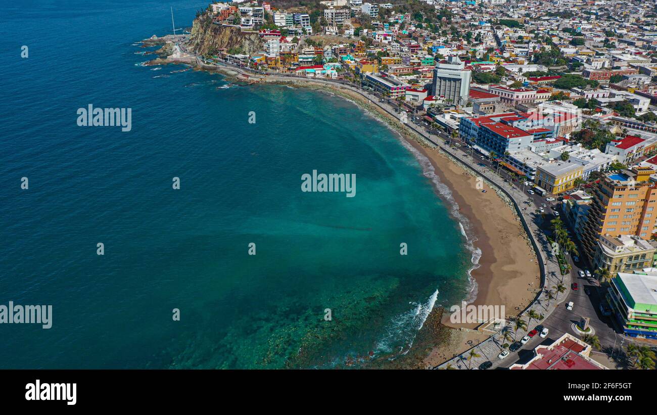 Mazatlan, Sinaloa, Mexico. Playa o bahia, destino turistico en el ...