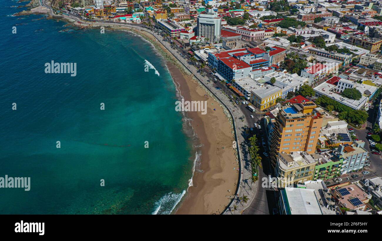 Mazatlan, Sinaloa, Mexico. Playa o bahia, destino turistico en el ...