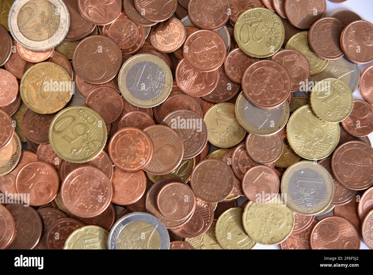 a bunch of coins Stock Photo - Alamy