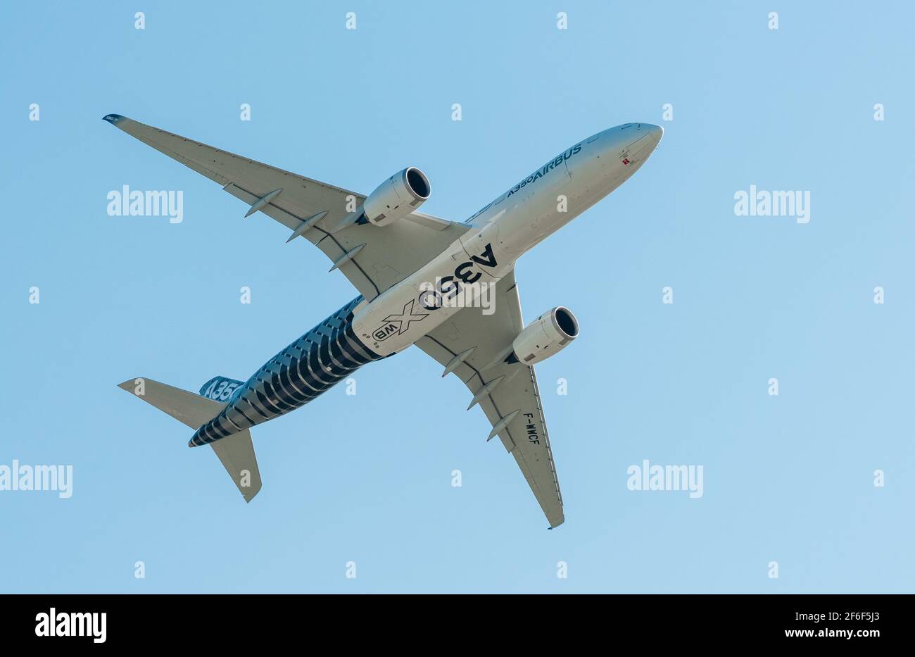 August 30, 2019. Zhukovsky, Russia. long-range wide-body twin-engine ...