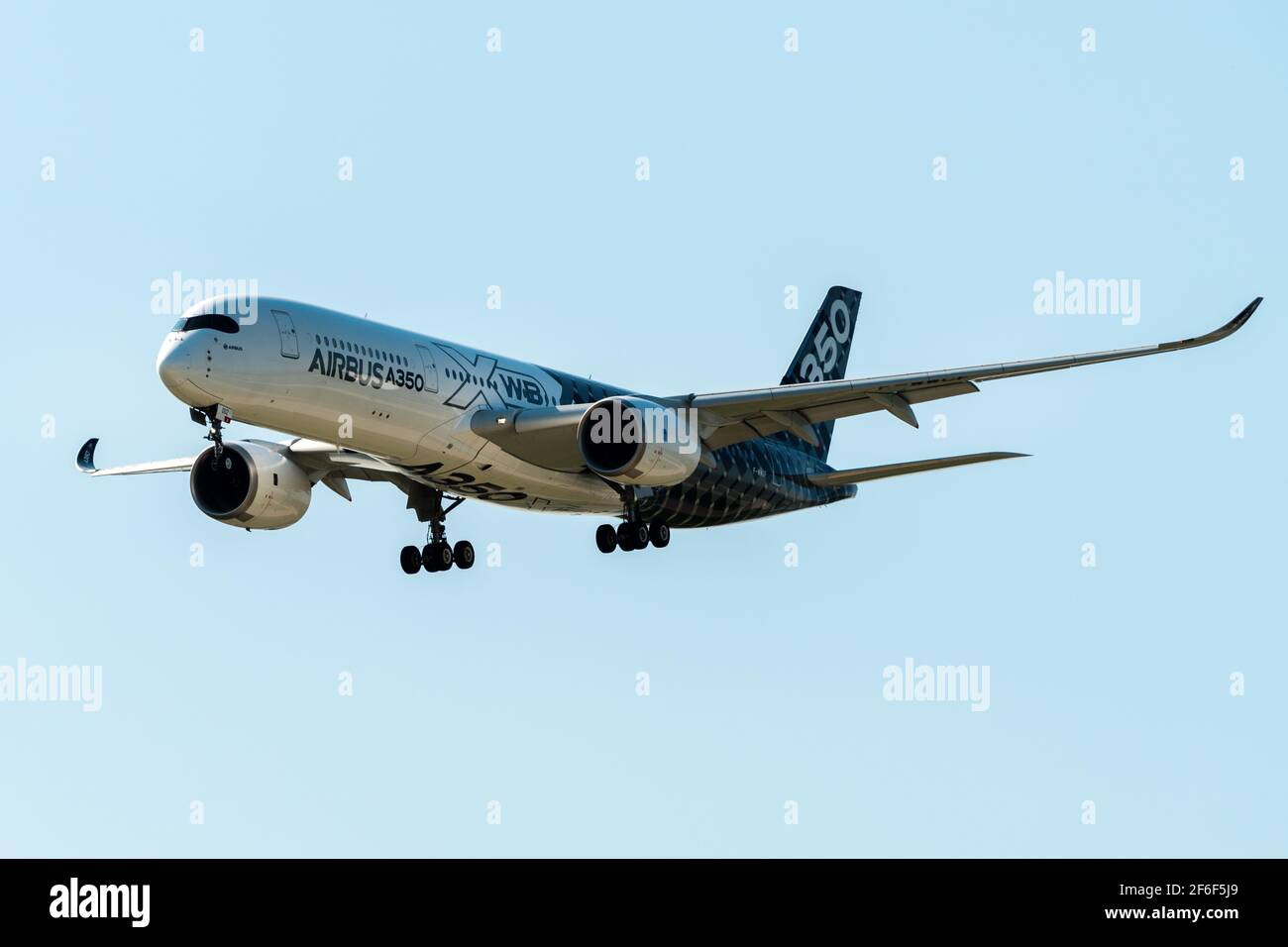 August 30, 2019. Zhukovsky, Russia. long-range wide-body twin-engine ...