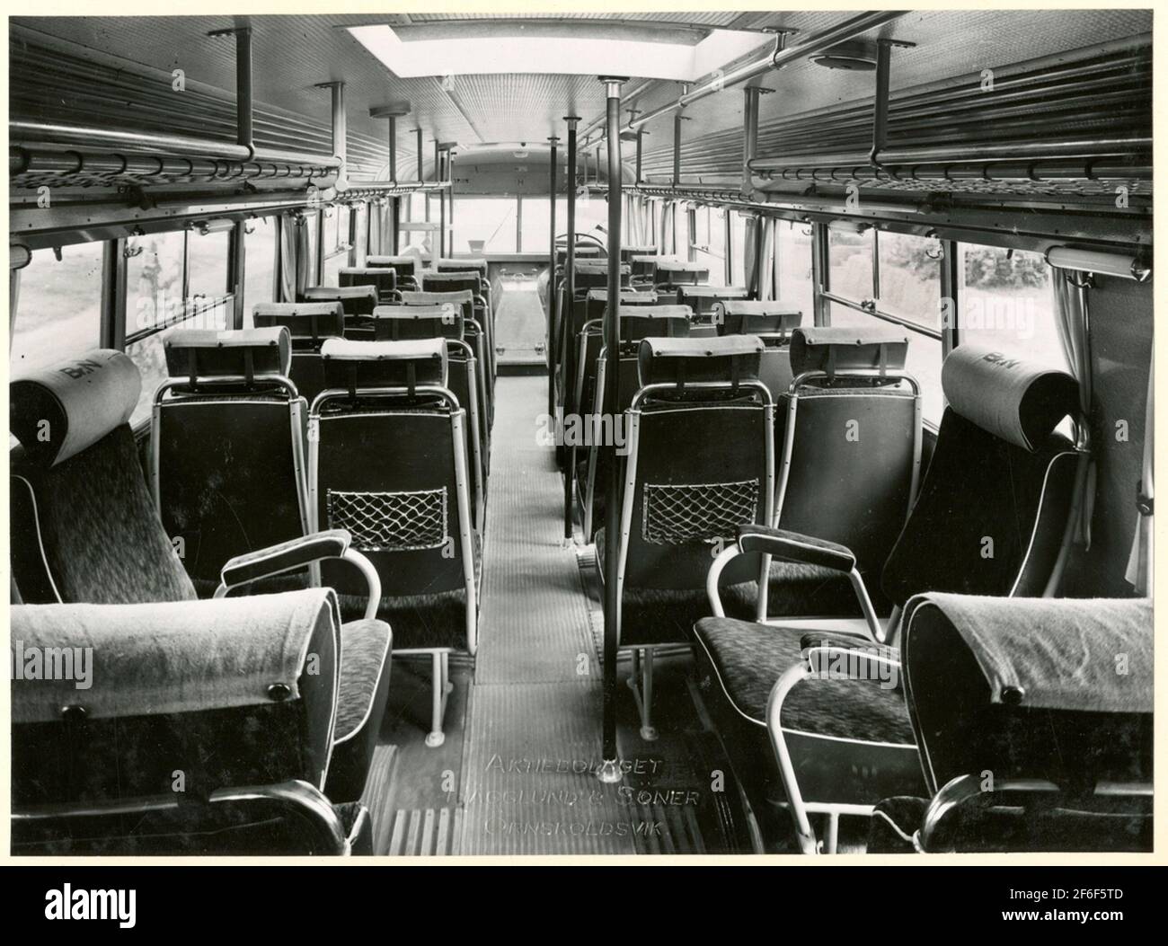 Interior from bus Stock Photo - Alamy