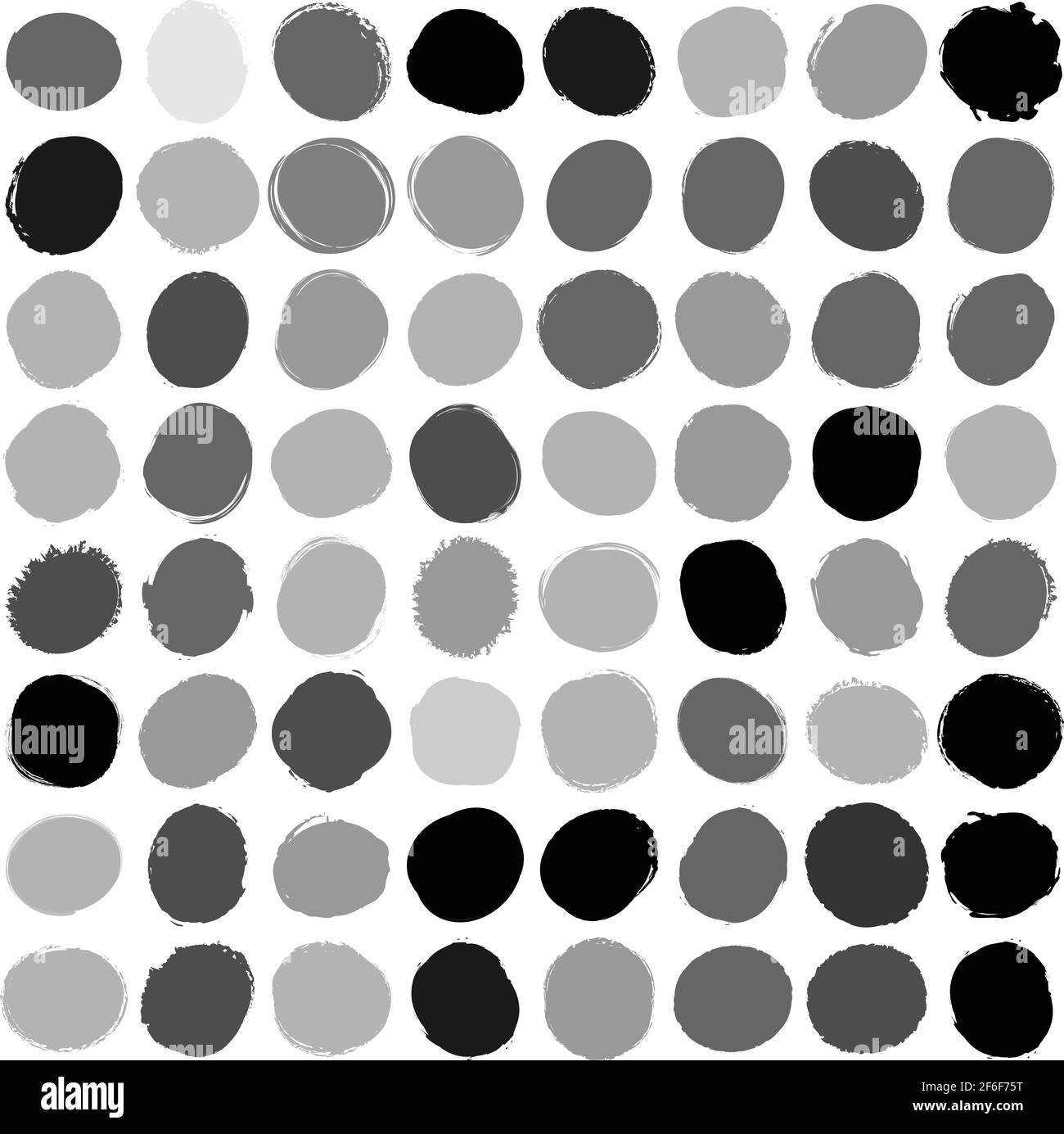 Grungy, grunge textured circle, oval. Inkspot, blob, blot and splatter ...