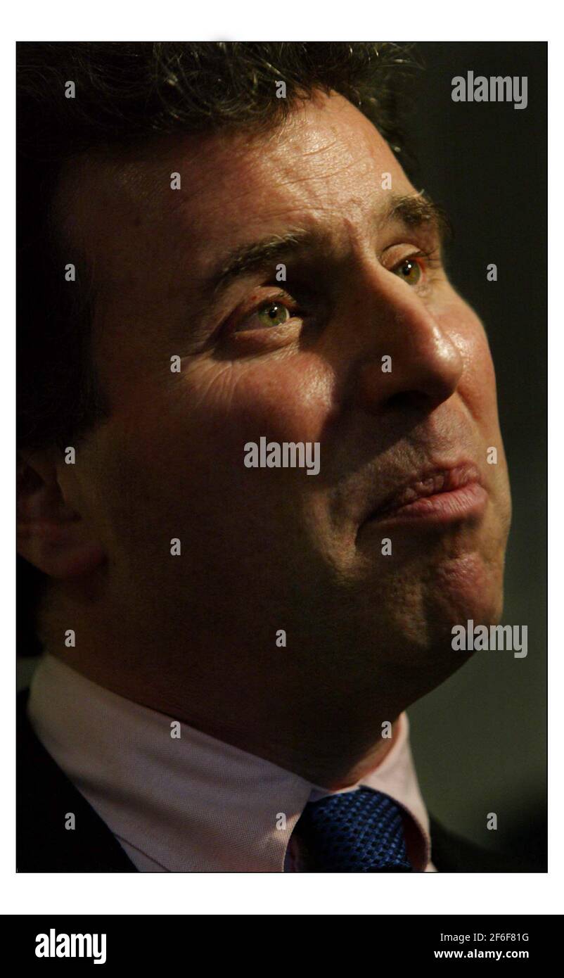 Oliver Letwin speaking at the lewis media centre in London today.pic ...