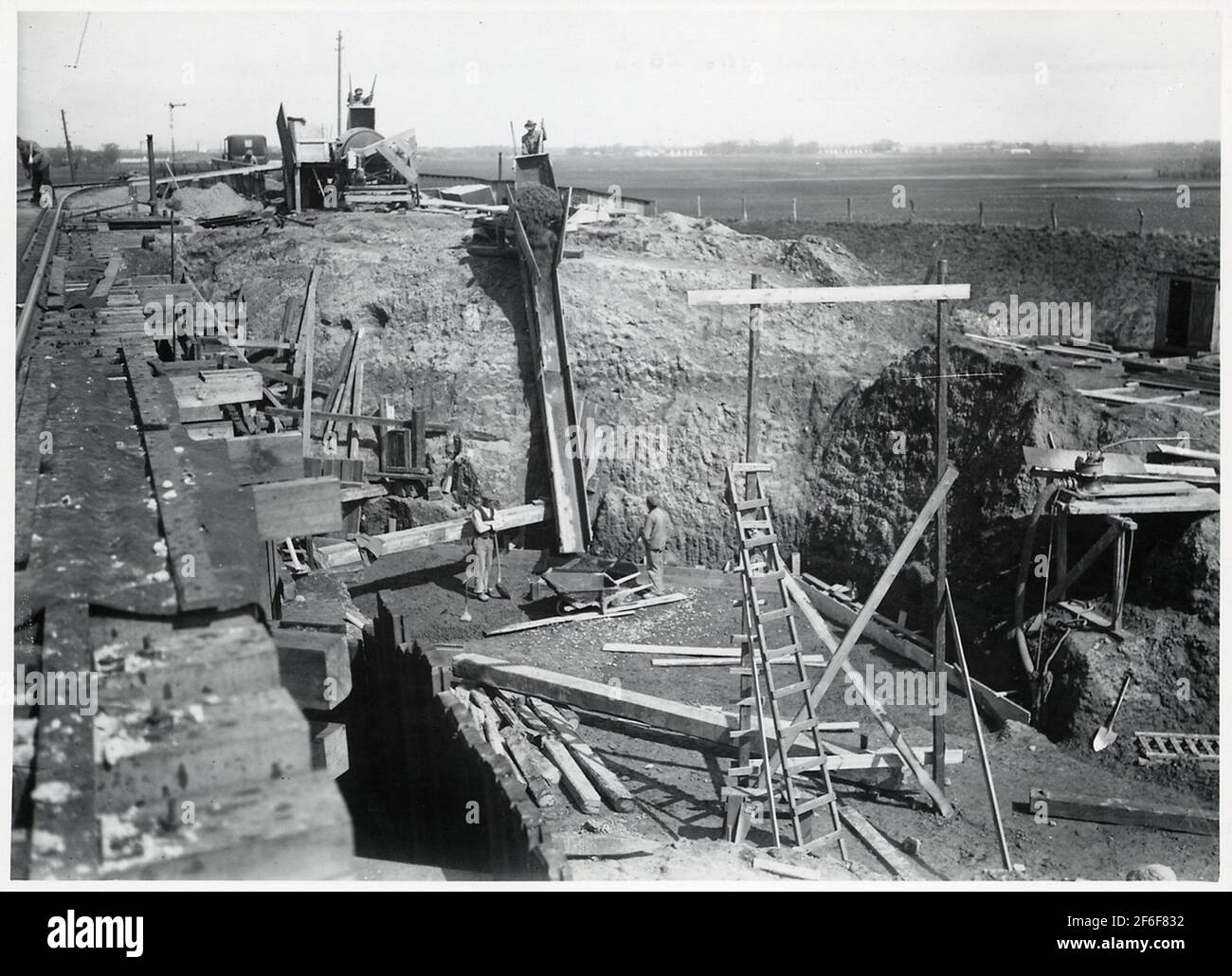 Rebuilding the viaduct across Malmö Ystad's railway, on the route ...