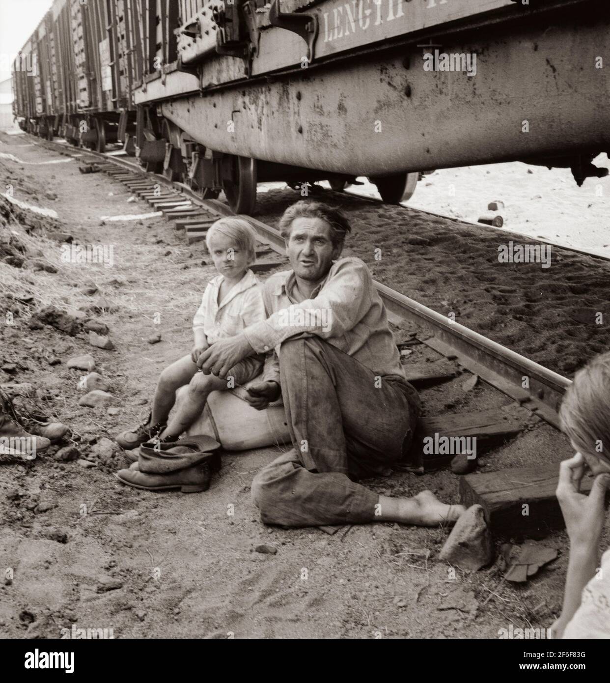 Migrant and his family traveled with him on the freight trains ...