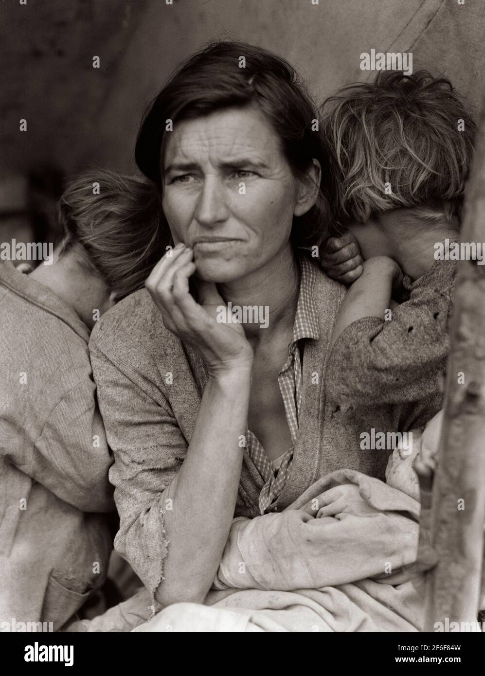 Destitute pea pickers in California. Mother of seven children. Age ...