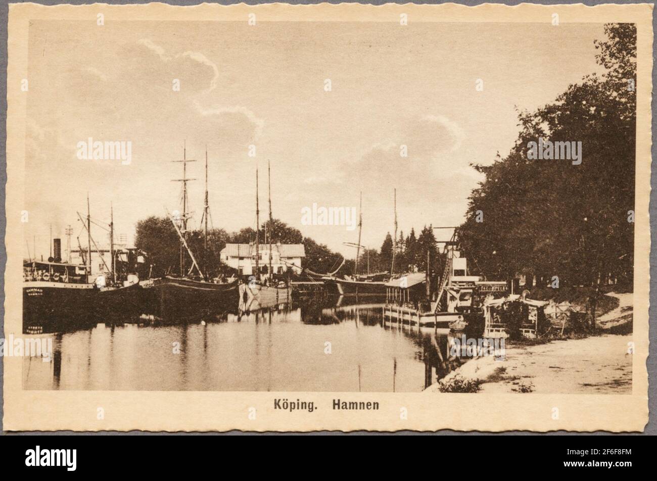 The port of Köping Stock Photo - Alamy