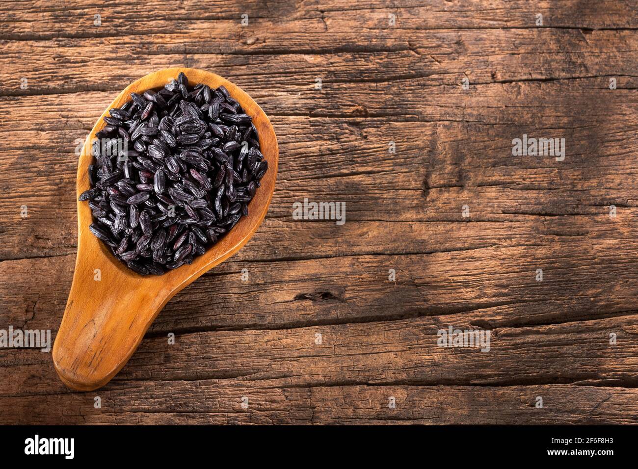 Organic Raw Black Rice - Oryza sativa Stock Photo - Alamy