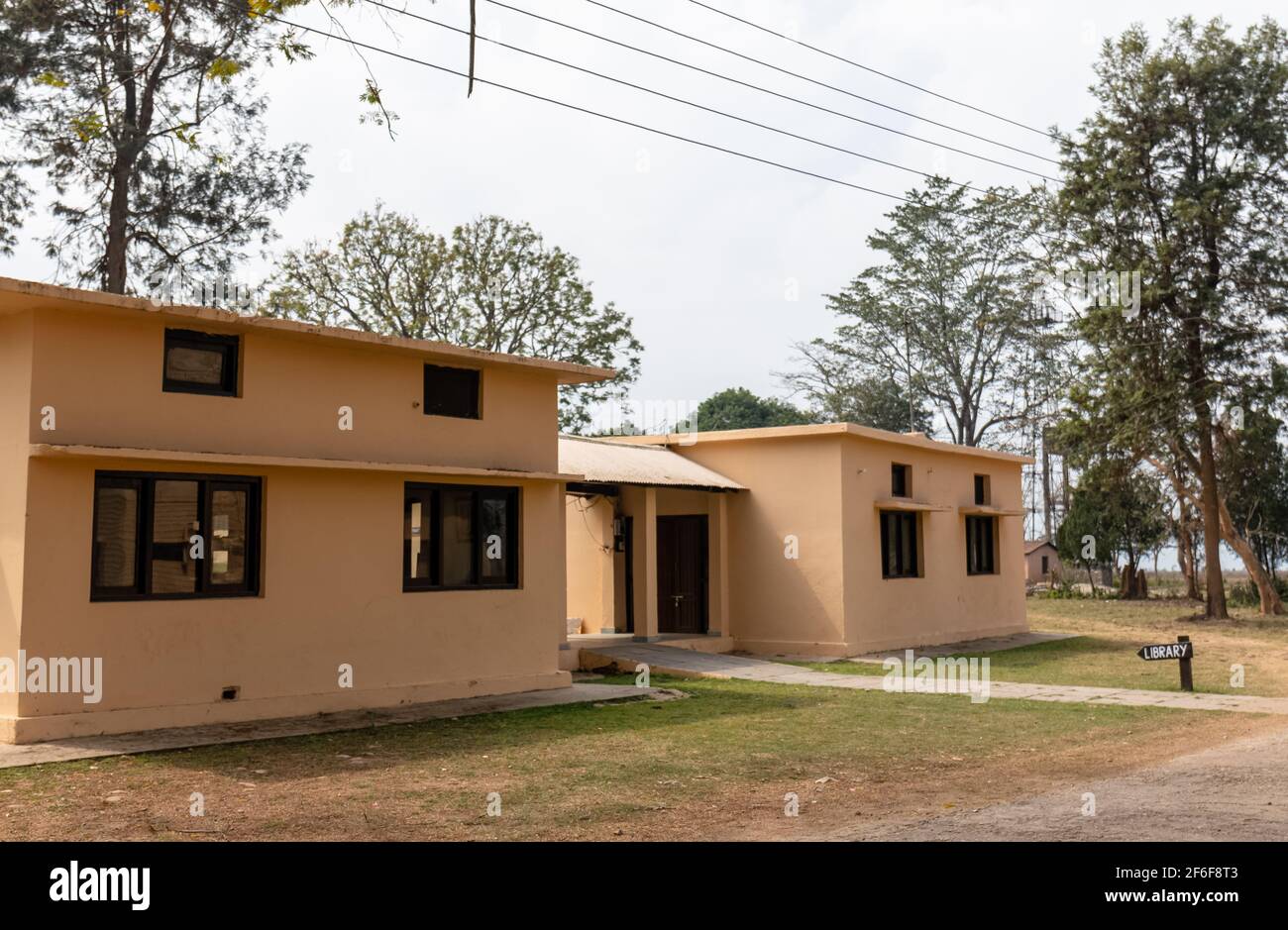 Architecture view of forest rest houses in Jim Corbett national park ...